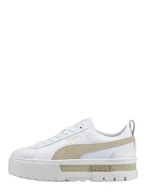 PUMA Mayze Leather Sneakers - White