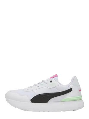PUMA R78 Voyage Sneakers White- Black-fresh Mint-poison Pink