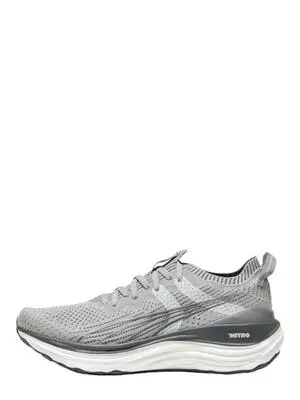PUMA ForeverRun Nitro Knit Running Shoes Concrete Gray-flat Dark Gray