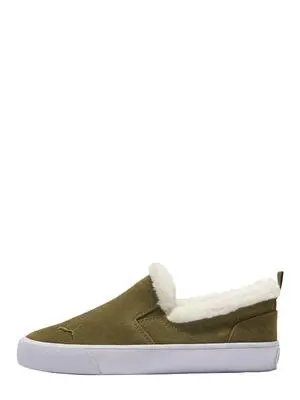 PUMA Bari Comfort Shearling Slip-on Sneakers - Green