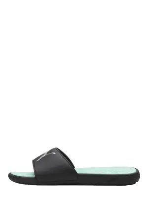PUMA Cool Cat 2.0 Sport Slides Black- Silver-fair Aqua