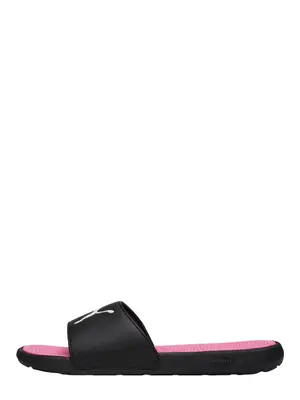 PUMA Cool Cat 2.0 Sport Slides Black- White-knockout Pink