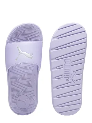 PUMA Cool Cat 2.0 Sport Slides Vivid Violet- Silver