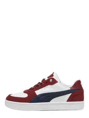 PUMA Caven 2.0 Lux Suede Sneakers Intense Red-club Navy- White