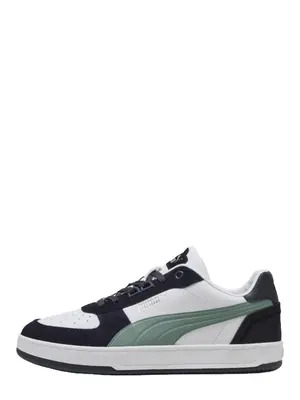 PUMA Caven 2.0 Lux Suede Sneakers White-green Moon-new Navy