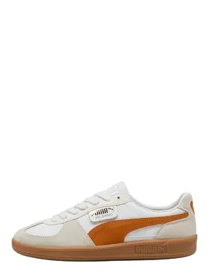 PUMA Palermo Leather Sneakers White-warm White-orange Glo