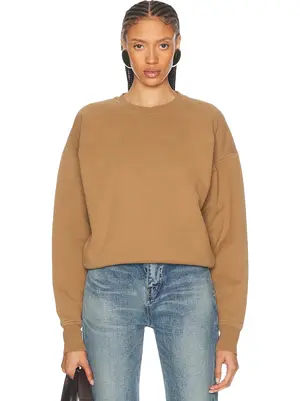 Saint Laurent Crewneck Sweatshirt - Caramel