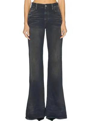 Acne Studios 2024 5 Pocket Flare Jean - Dark Blue