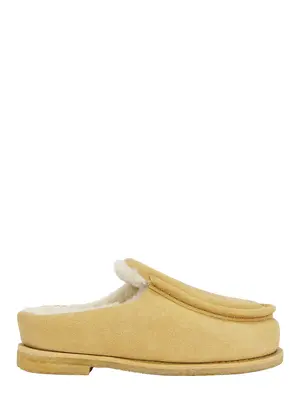 JW Anderson Flat Mule - Mustaza & Mrn Beige
