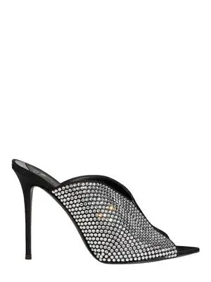 GIUSEPPE ZANOTTI Intriigo Crystal-embellished Mules - Black