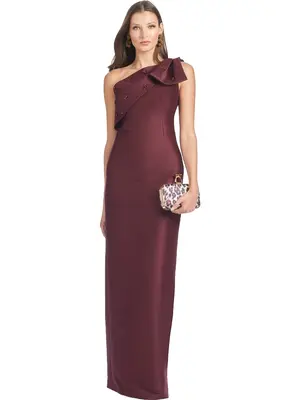 Sachin & Babi Olivia One-shoulder Embellished Gown - Pink