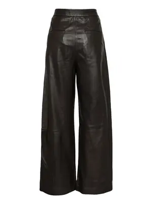 YVES SALOMON Wide-leg Trousers - Brown