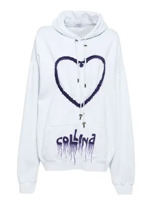 Collina Strada Heart Hoodie - Blue