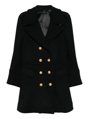 TOM FORD Wool Pea Coat - Black