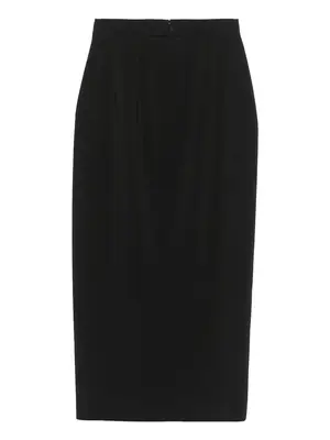 Roberto Cavalli Slit-detailed Midi Skirt - Black