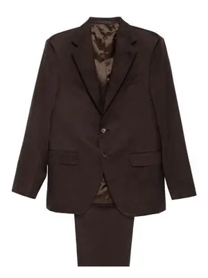 Caruso Single-breasted Suit - Brown