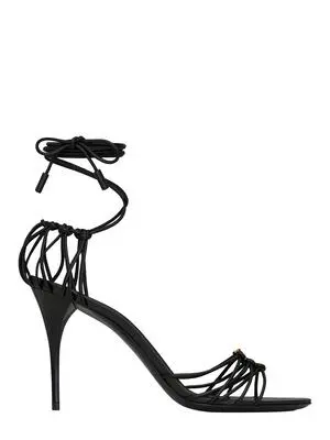 Saint Laurent Babylone 90 Heeled Sandals - Black