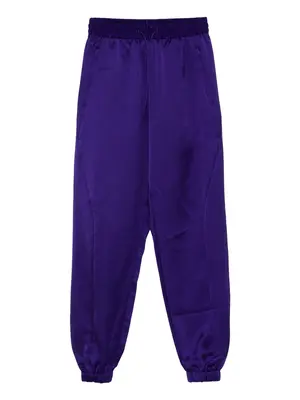 Y3 Logo-print Track Pants - Purple