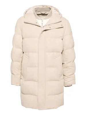 LARDINI Layered Puffer Jacket - Neutrals