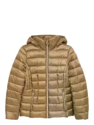Michael Kors Hooded Packable Jacket - Brown