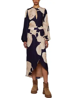 Johanna Ortiz Naturalism Wrap Skirt - Blue