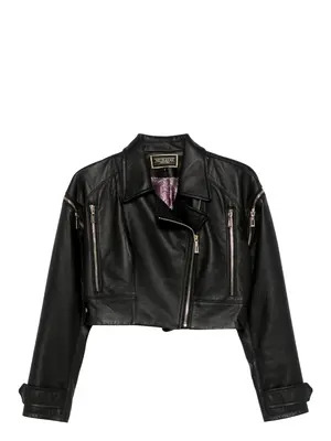 MITILIANE COUTURE MITILIANE COUTURE Detachable-Sleeves Leather Jacket