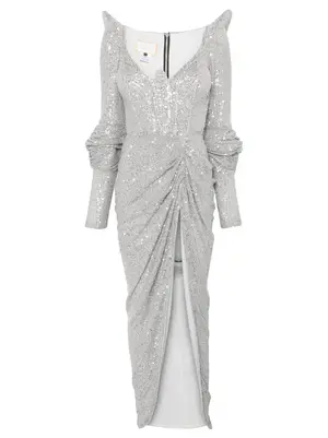 MITILIANE COUTURE Sequinned Gown - Grey