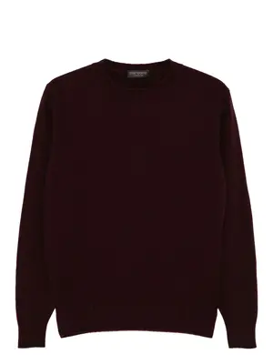 DELL'OGLIO Crew Neck Sweater - Red