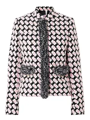 Emilio Pucci Fringed Wool-blend Tweed Jacket - Pink