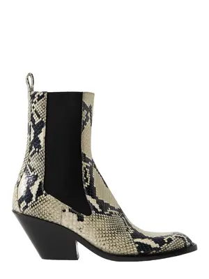 Khaite Austin Snake-effect Ankle Boots - Animal Print