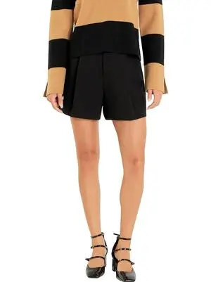 English Factory English Factory Pleated Shorts Black