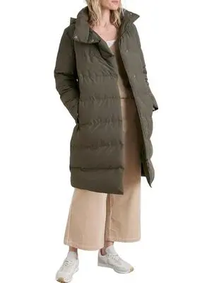 SEASALT CORNWALL Seasalt Cornwall Holywell Bay Waterproof Puffer Coat Moorland Green