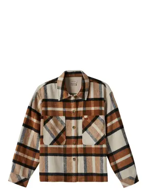 Brixton Bowery Plaid Flannel Shirt - Dark Denim