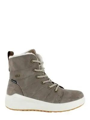 Naot Turner Water-resistant Ankle Boot - Gray/ Beige W/ White