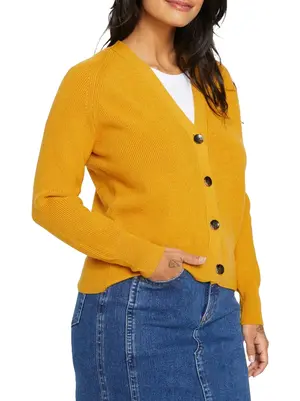 Universal Standard Universal Standard Ribbed Cardigan Custard