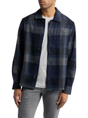 BRAX Santiago Button-up Overshirt Dark Navy