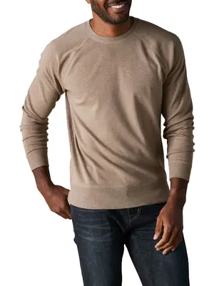 THE NORMAL BRAND Puremeso Everyday Crewneck Sweatshirt - Taupe