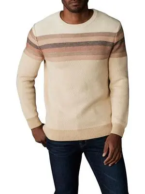 THE NORMAL BRAND Stripe Ski Sweater - Ivory Multi