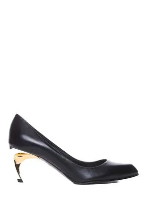 Alexander McQueen Armadillo Leather Pumps - Black