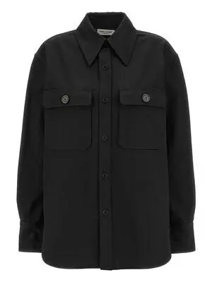 Saint Laurent Cotton Shirt - Black