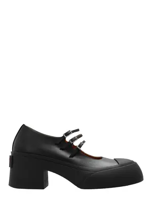 Marni Pablo Leather Pumps - Black