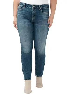 SILVER JEANS CO. Suki Straight Leg Jeans - Indigo