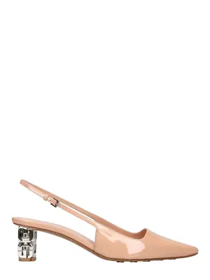 Givenchy G Cube Slingback Pumps - Beige