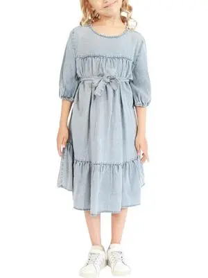 BELLE & BLOOM A-line Tencel Dress - Mid Denim