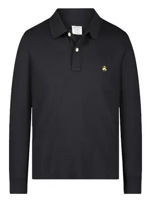 Brooks Brothers Long Sleeve Piqué Polo - Caviar