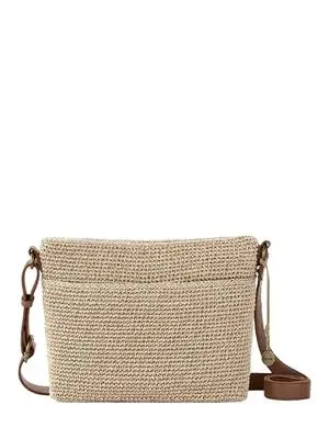 THE SAK Melrose Leather Crossbody Bag Bamboo Static