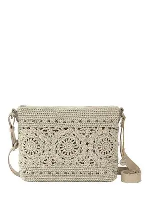 THE SAK Melrose Leather Crossbody Bag Natural Medallion