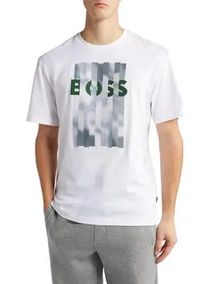 BOSS Tessin Logo Graphic T-shirt - White
