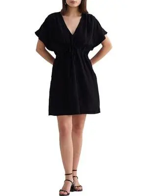 REISTOR Reistor Gathered V-Neck Dress