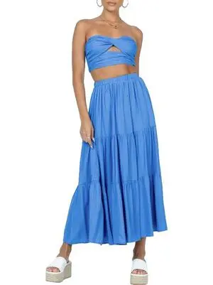 Princess Polly Allie Strapless Set - Blue